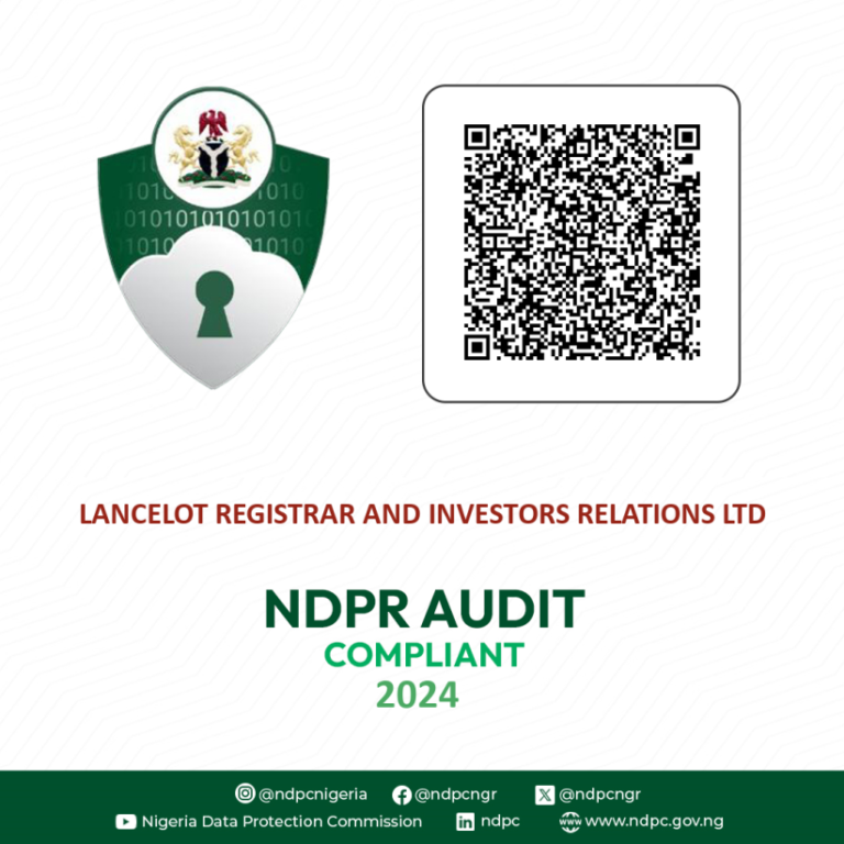 Contact Us - Lancelot Registrars & Investor Relations Limited (“LR&IRL”)